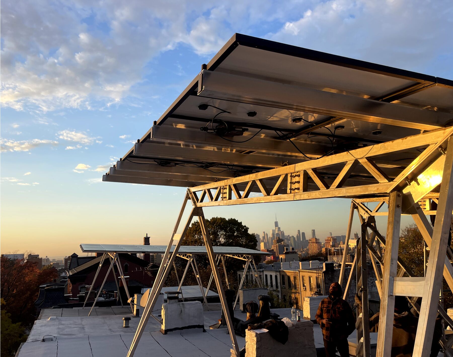 Solar canopies turn flat city rooftops into multi-use home power plants ...